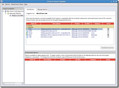 Oracle Apps Blog: Weblogic–Patching with the Smart Update utility